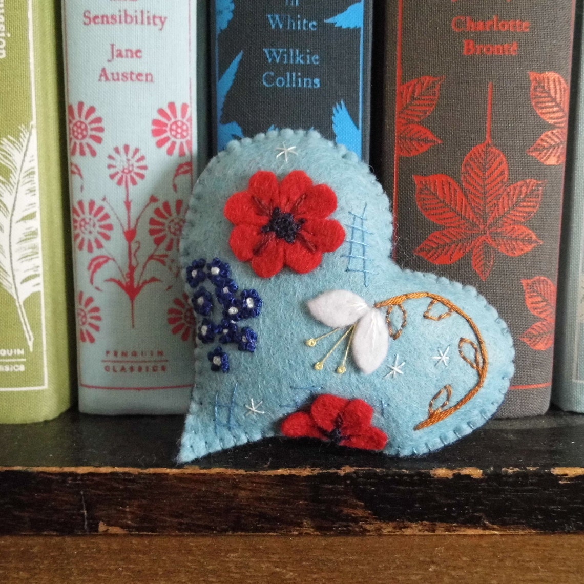 A 'hopeful Heart' PDF Pattern for an Embroidered Felt Ornament - 50% ...