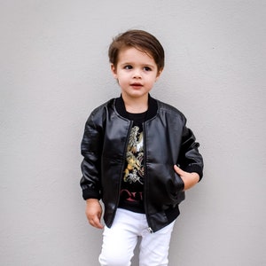 Kids Leather Jacket - Etsy