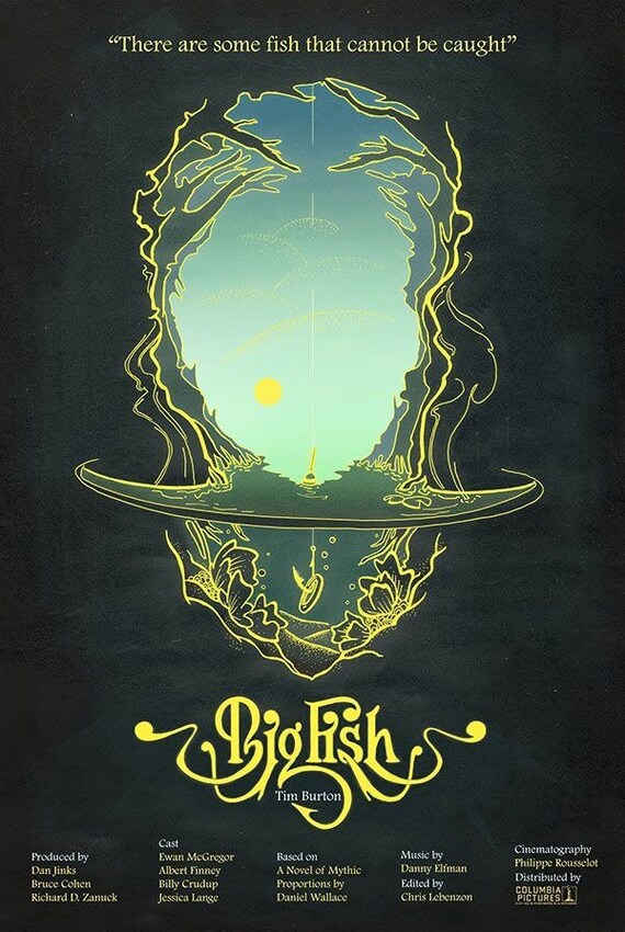 Big Fish Film Big Gish Movie Big Fish Movie Poster Art Etsy big-fish-film-big-gish-movie-big-fish-movie-poster-art-etsy