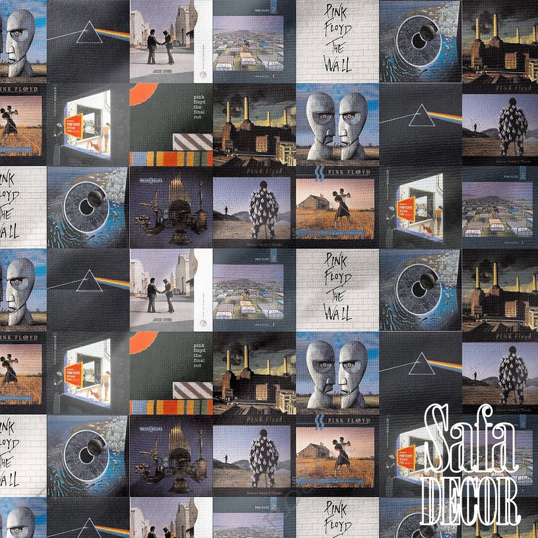 Pink Floyd Album Covers Patterns Decorative Upholstery Fabric for ...