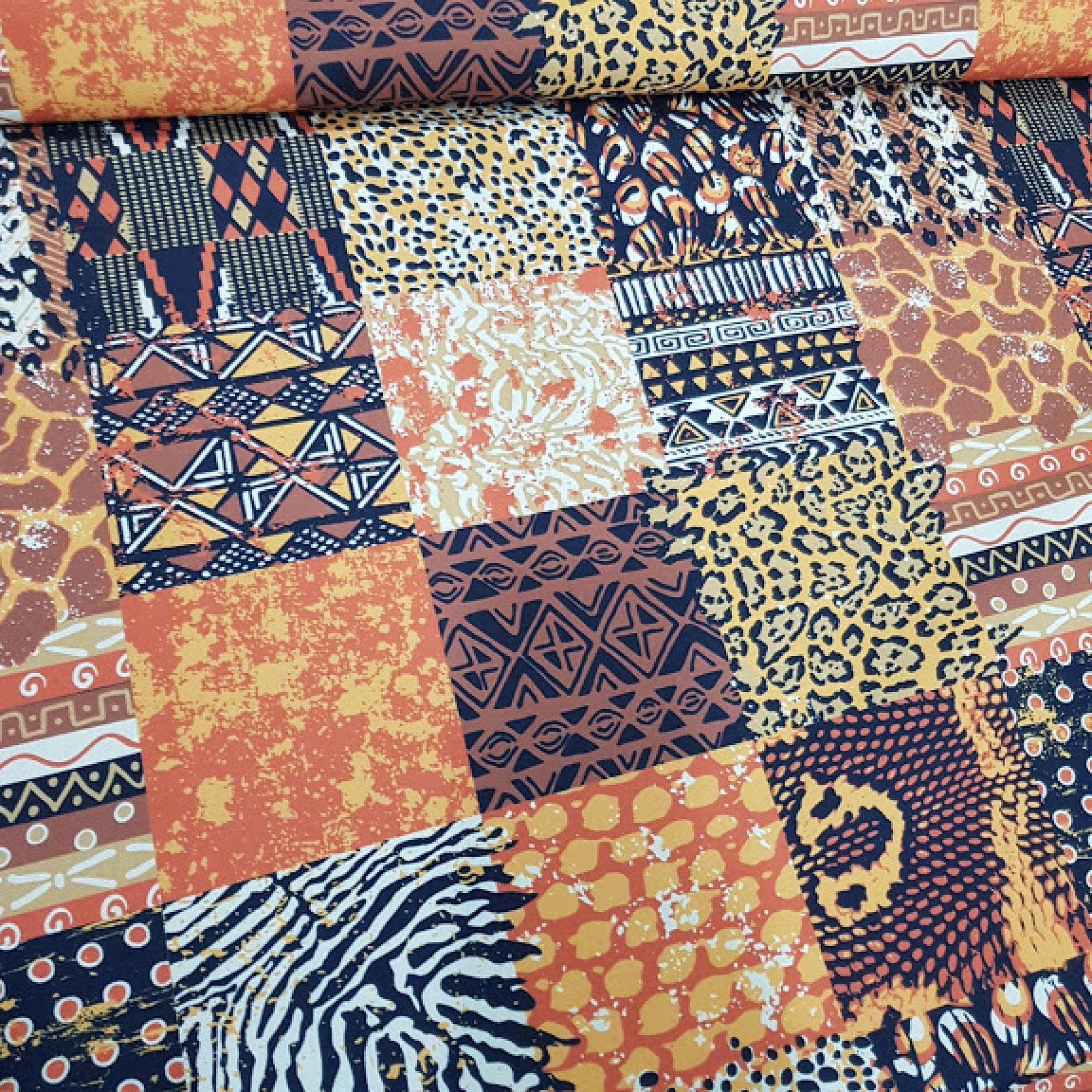 African Safari Pattern Digital Printed Decorative Upholstery | Etsy