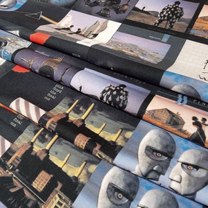 Pink Floyd Album Covers Patterns Decorative Upholstery Fabric for ...