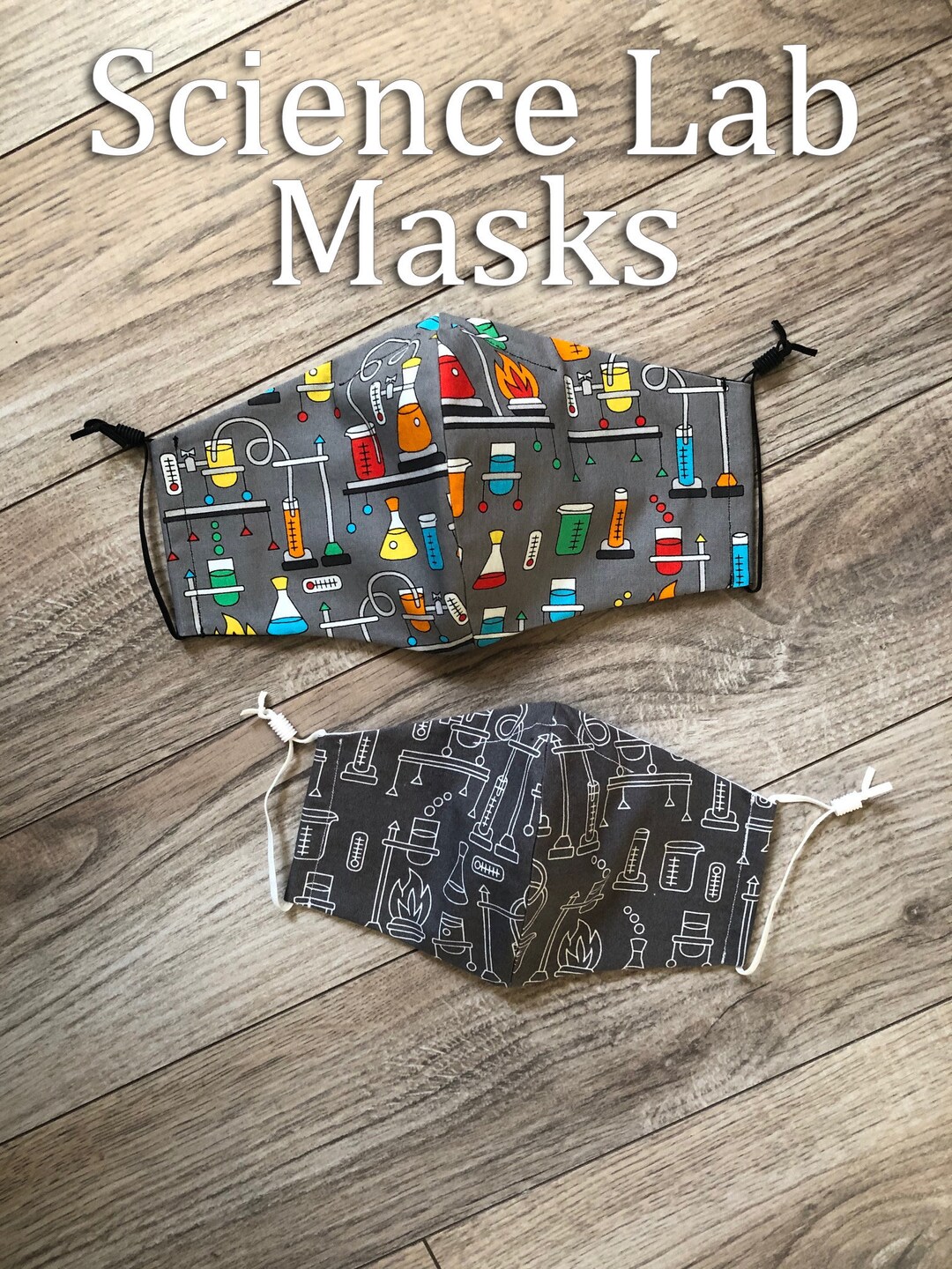 Science Lab Masks, Adult & Child Sizes, 2-layer Olson, Pocket for ...