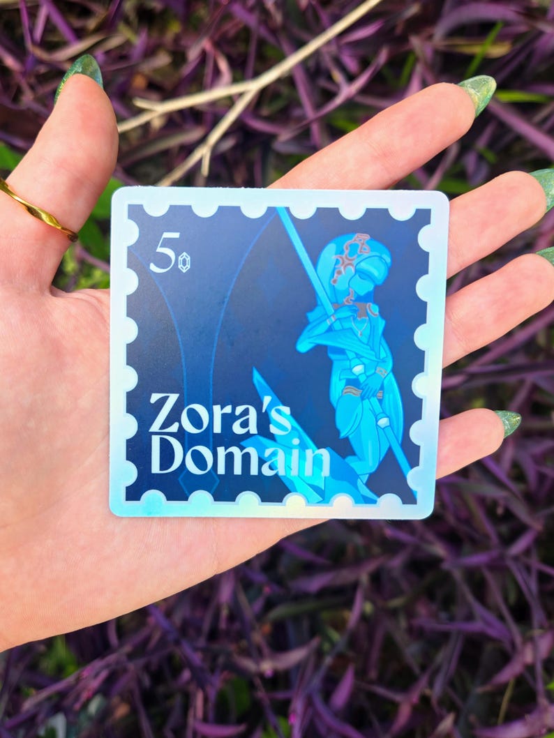 Zora's Domain Stamp Sticker - Waterproof Vinyl Sticker | Legend of ...