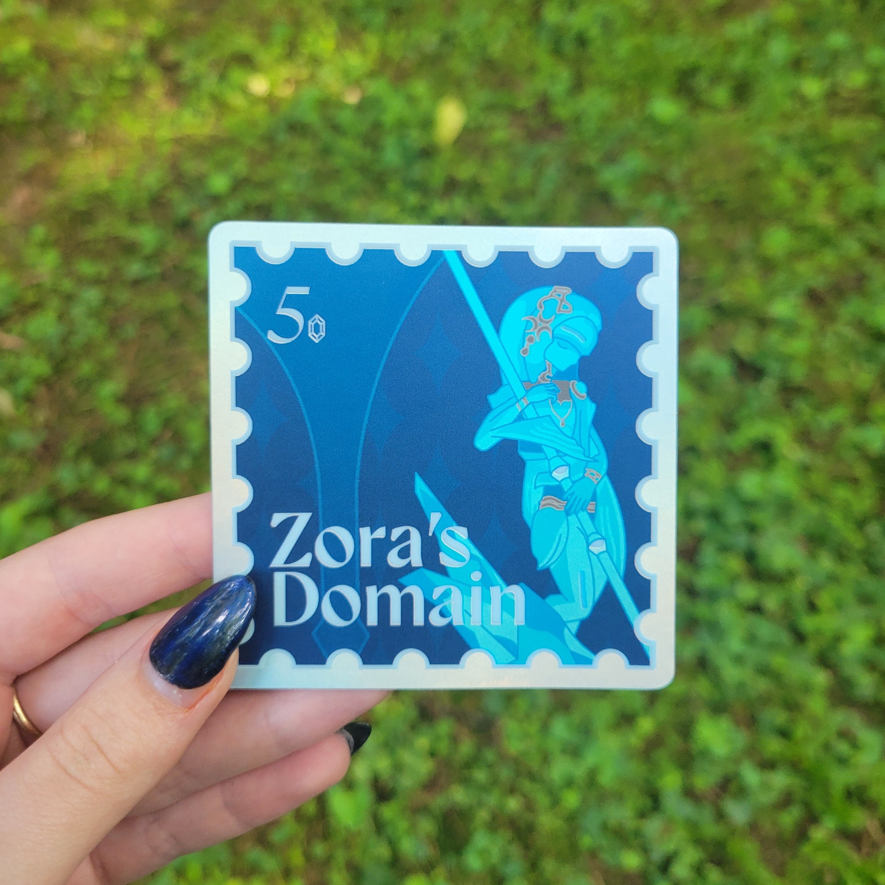 Zora's Domain Stamp Sticker - Waterproof Vinyl Sticker | Legend of ...