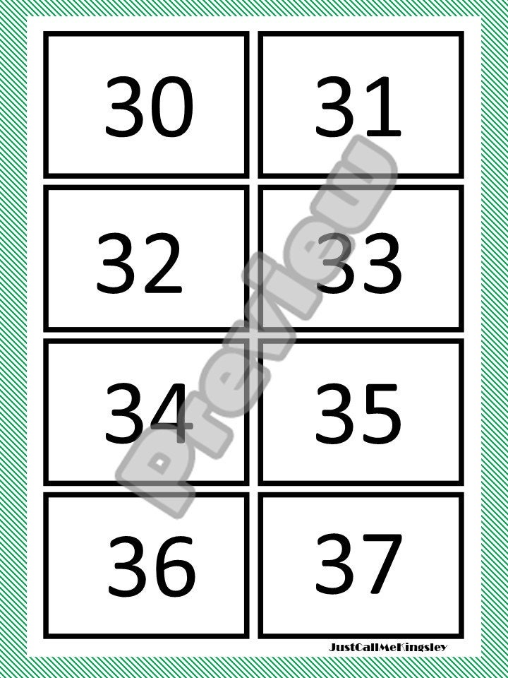 Comparing Numbers 1-50 - Etsy