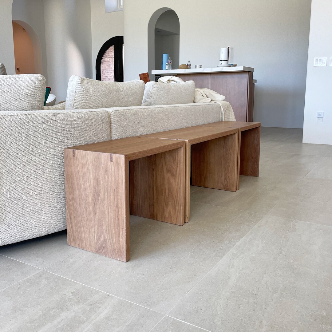 TRIO Bench & Table Set Made to Order Contemporary Home Furniture Living ...