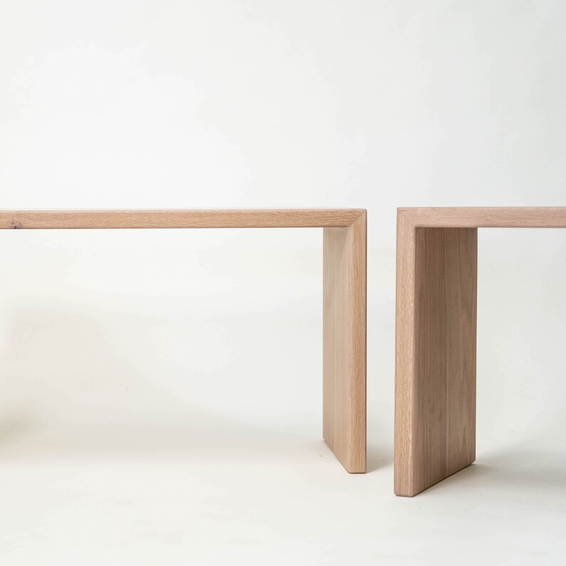 TRIO Bench & Table Set Made to Order Contemporary Home Furniture Living ...