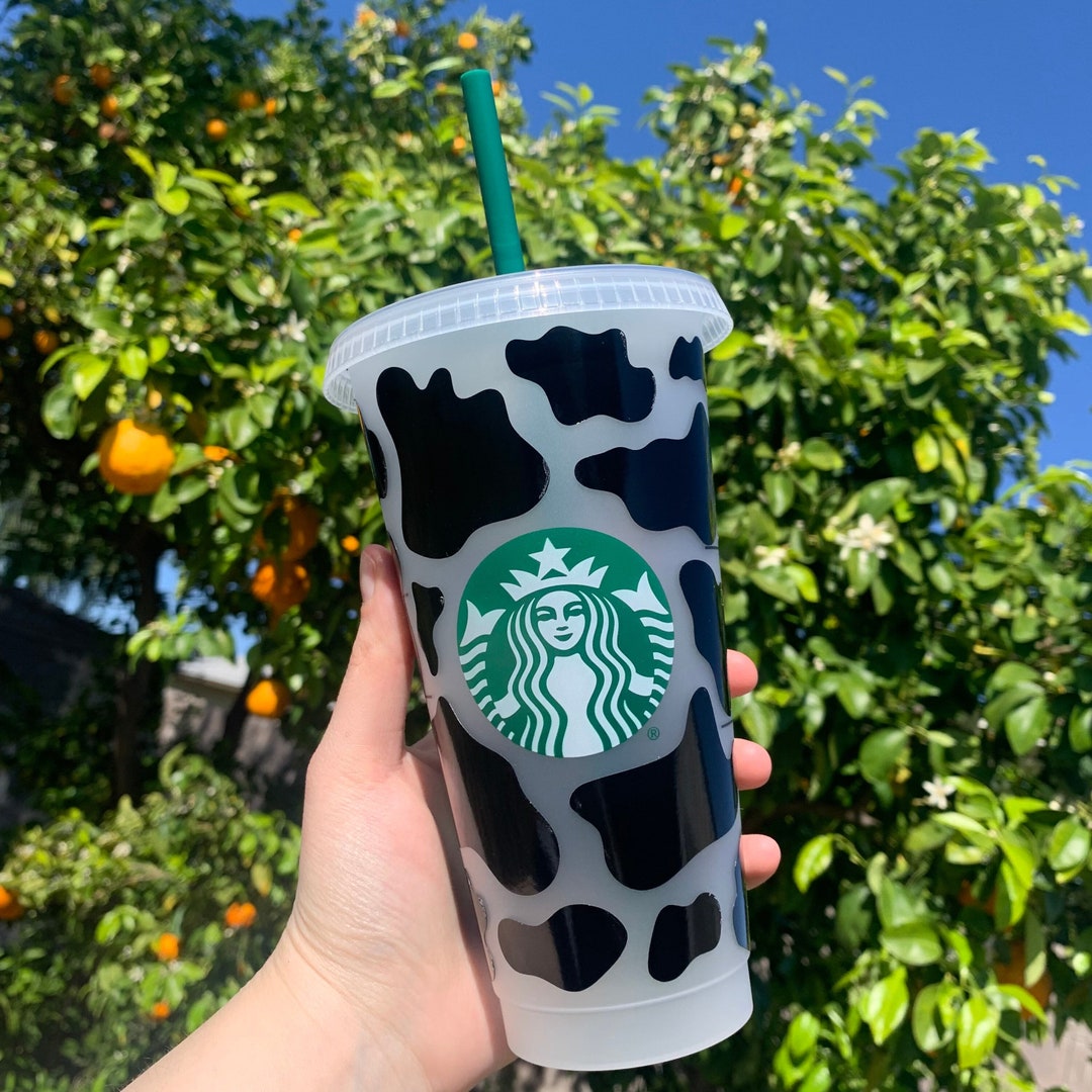 Cow Print Starbucks Tumbler | Venti Cold Cup | Minimalist, Chic, Spring ...