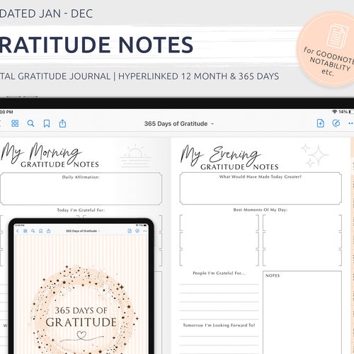 Digital Daily Journal 365 Pages Digital Journal for Ipad - Etsy