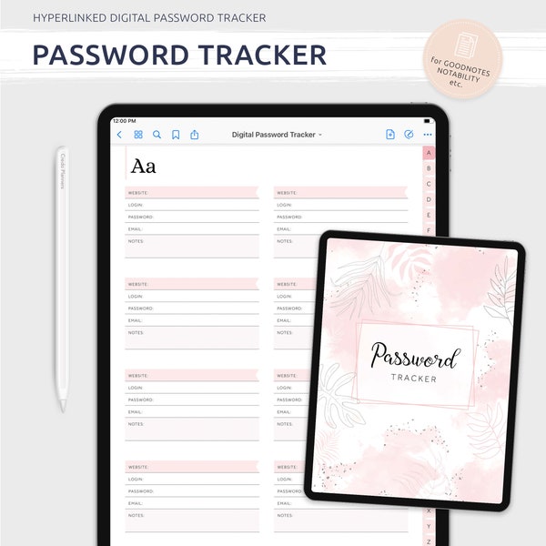 Password Tracker - Etsy