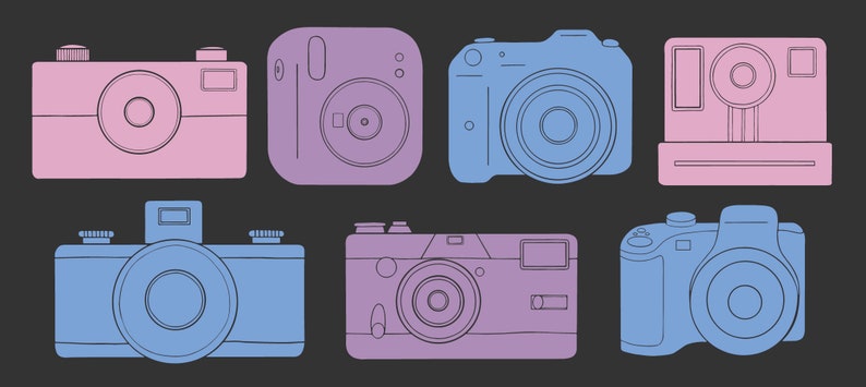 Camera Vector Clip Art - SVG - Cut File - Etsy