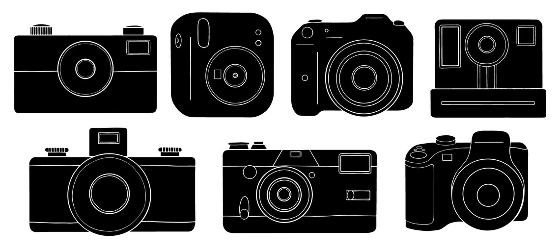 Camera Vector Clip Art - SVG - Cut File - Etsy