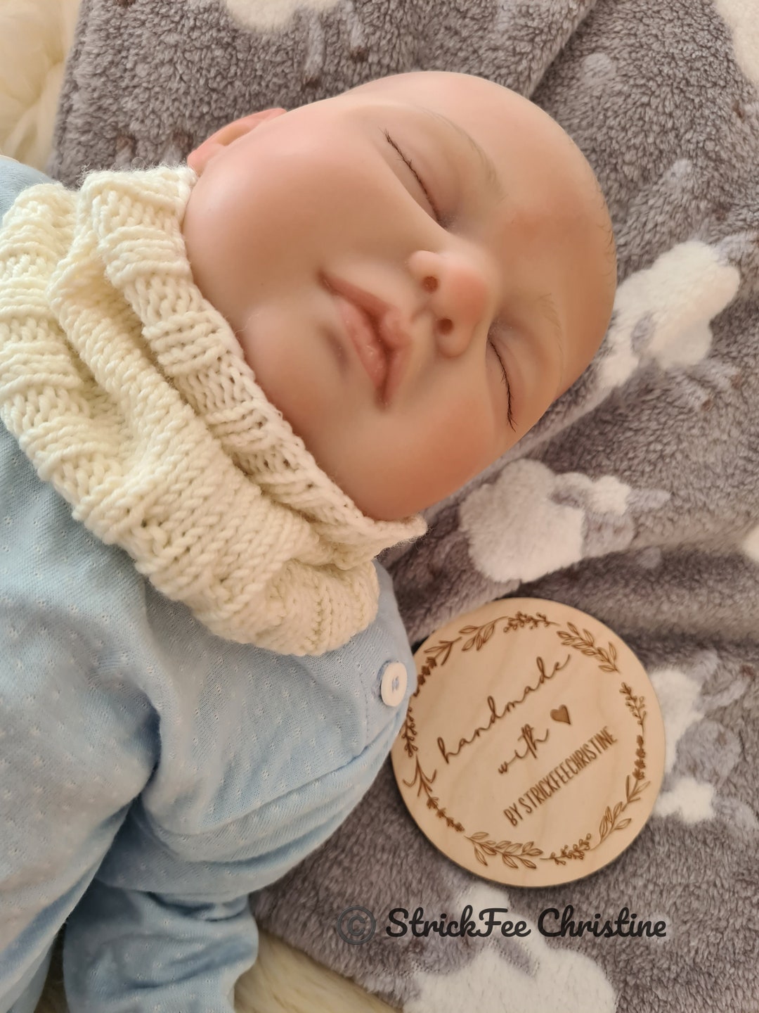 Extra Warm Knitted Baby Loop 100% Wool merino 3 Approx. 5/6 Months ...