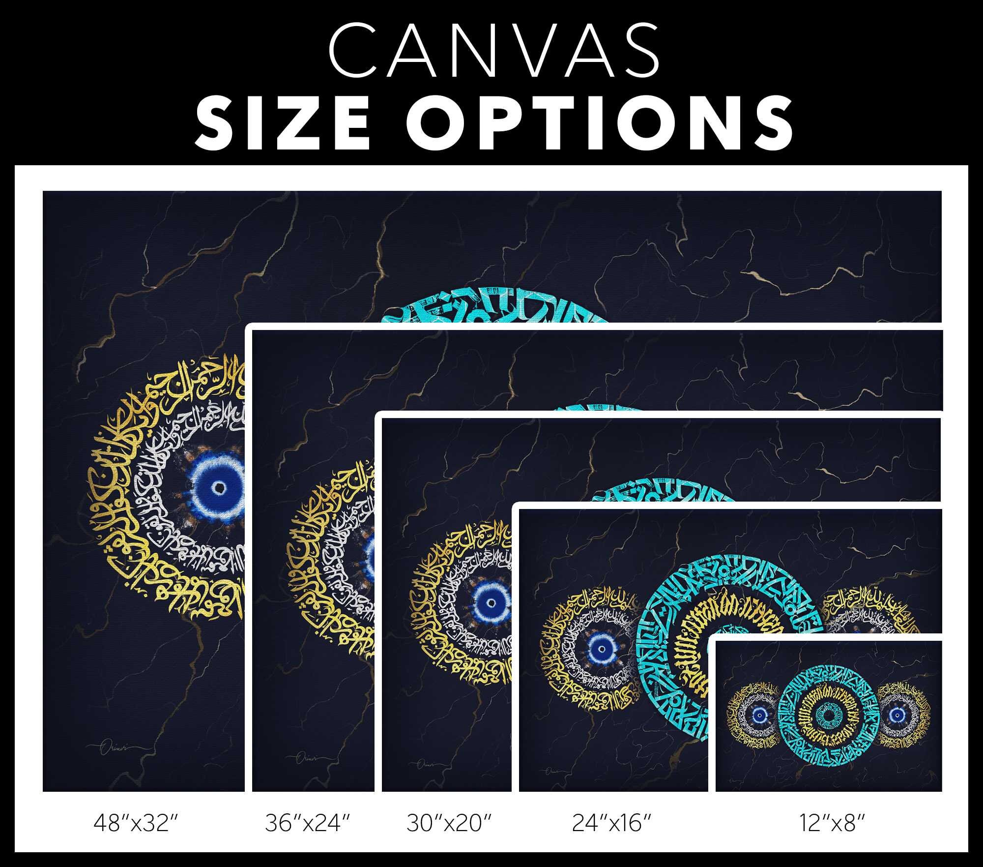 Wa in Yakad Arabic Calligraphy Gallery Canvas Art Islamic | Etsy