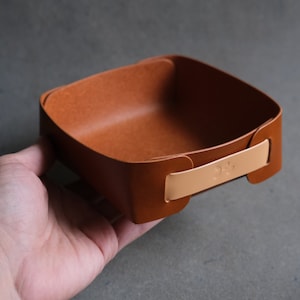 Stitch-less and Snap-less Leather Valet Tray PDF Pattern: Two Sizes ...