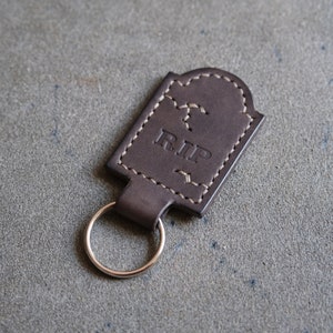 Halloween Leather Key Fobs PDF Pattern: Spooky Keychain Template ...