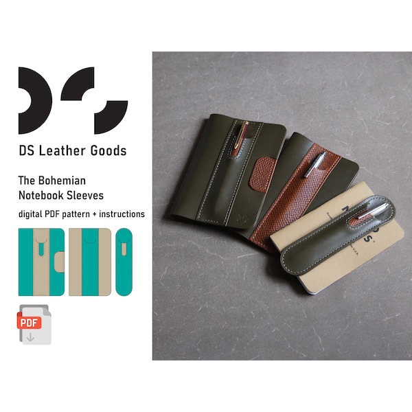 Leather Field Notes Cover Template - Etsy