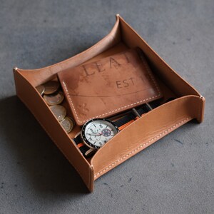 The Crate Leather Valet Tray Pattern, Leather Tray Template, Leather ...