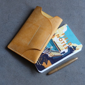 Leather Field Notes Sleeve PDF Pattern: Minimalist Notebook Cover for 5 ...