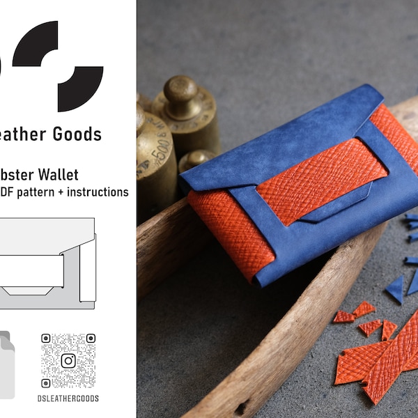 Pdf Stitchless Leather Envelope Wallet - Etsy