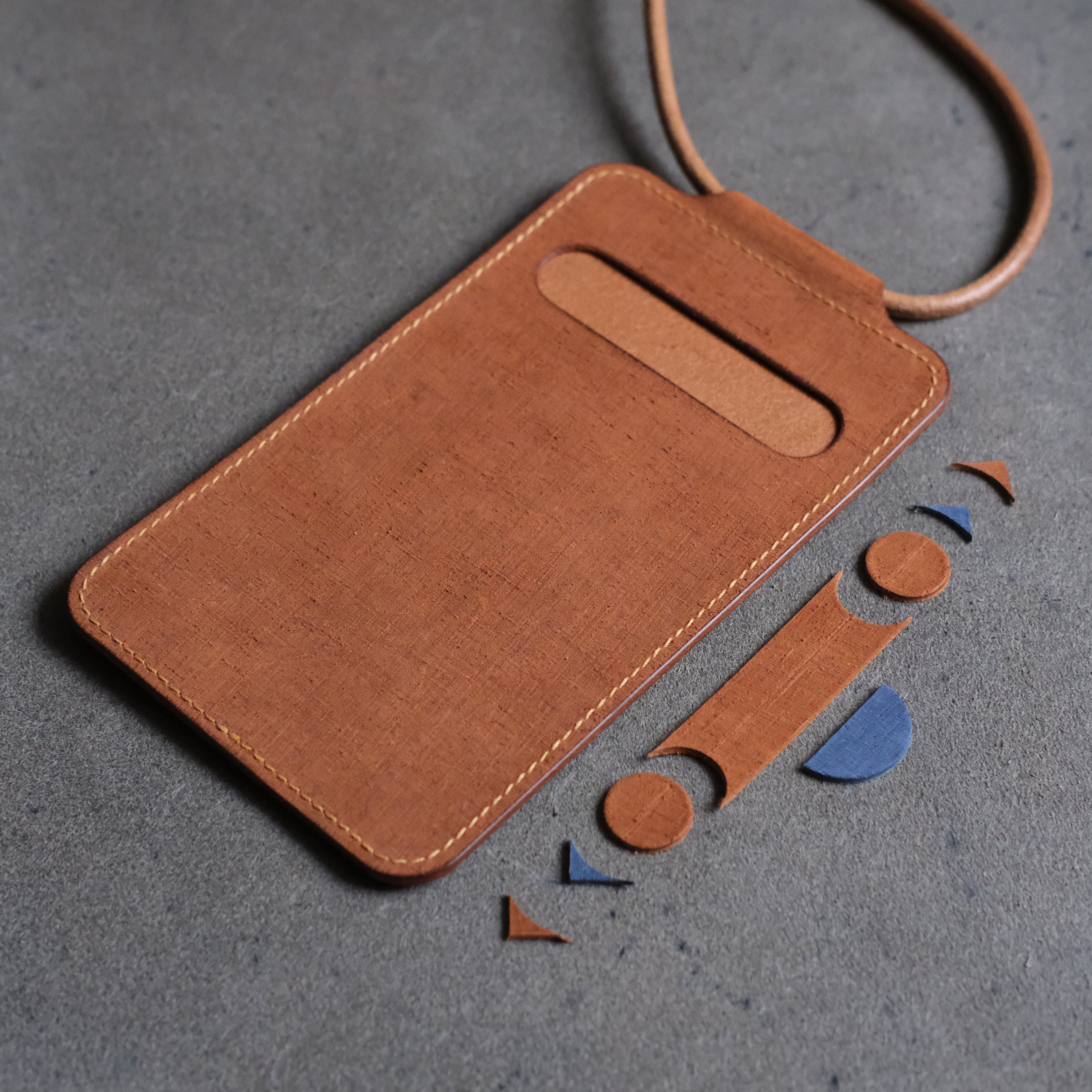 Leather Phone Sling Pattern: PDF Template With Card Slot and Tab for ...