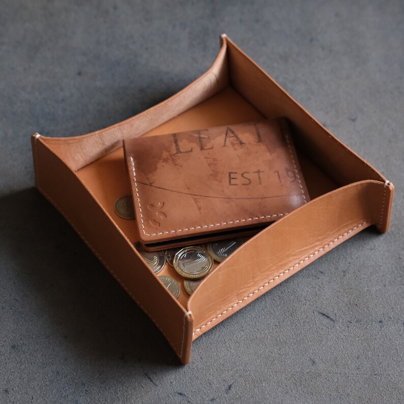 The Crate Leather Valet Tray Pattern Leather Tray Template - Etsy