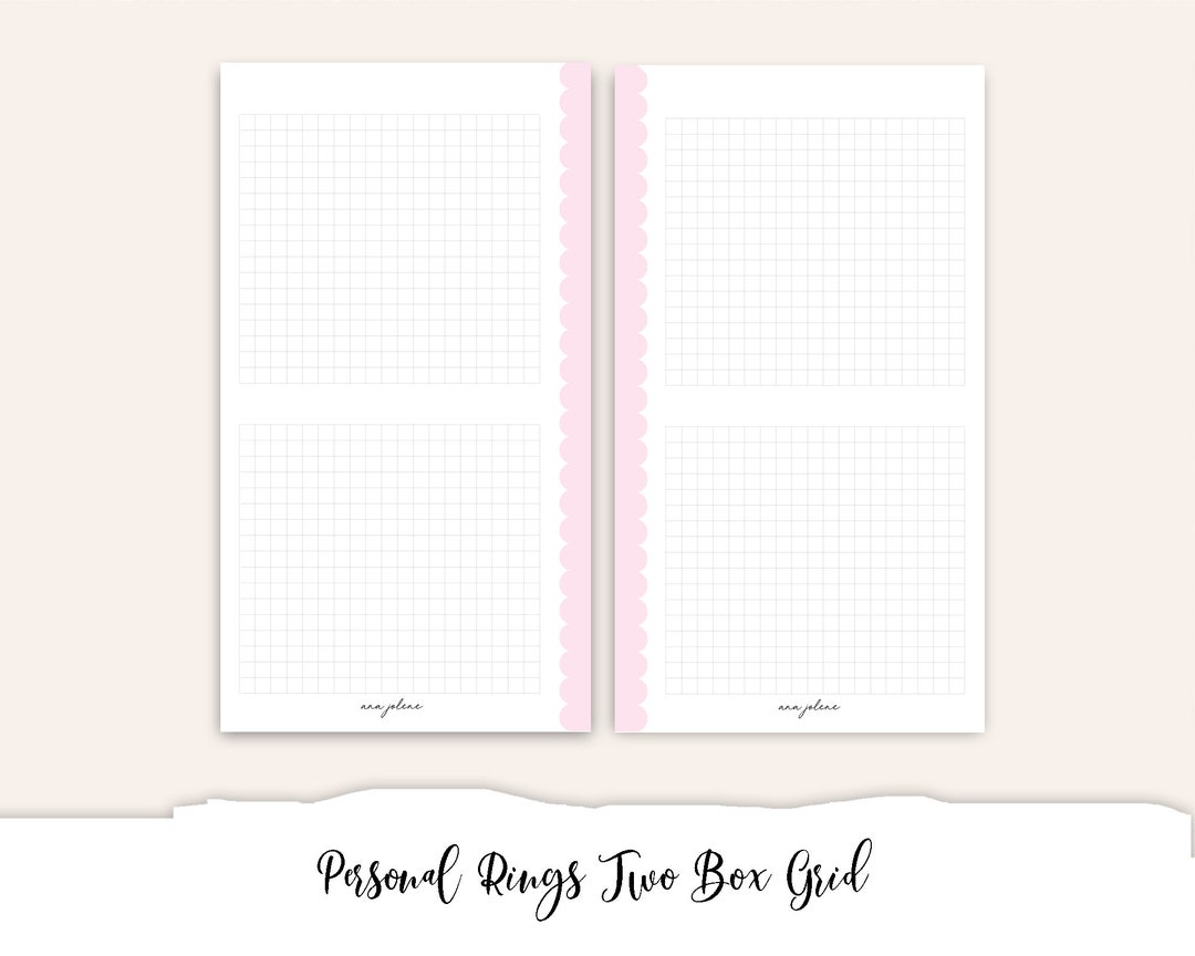 Personal Rings Two Box Grid Printable - Etsy