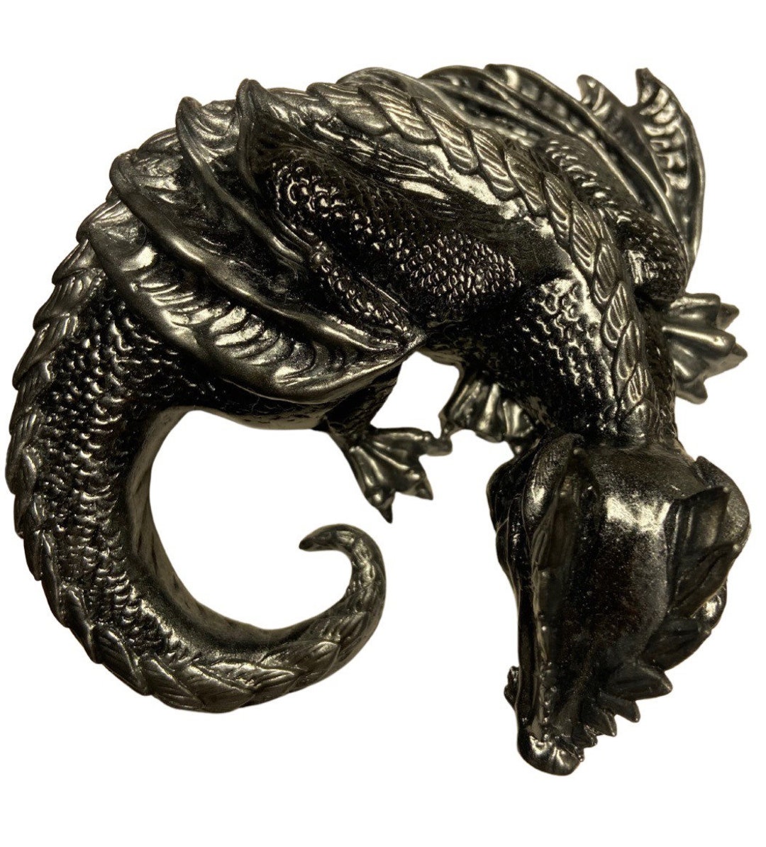 Custom Resin Sleeping Dragon Statue - Etsy