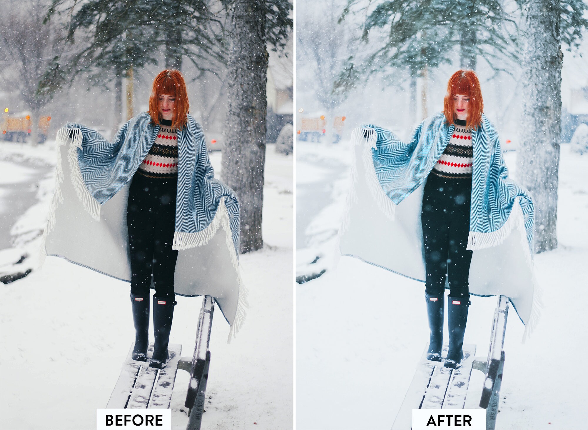 10 COLD WINTER Lightroom Mobile and Desktop Presets Clean | Etsy