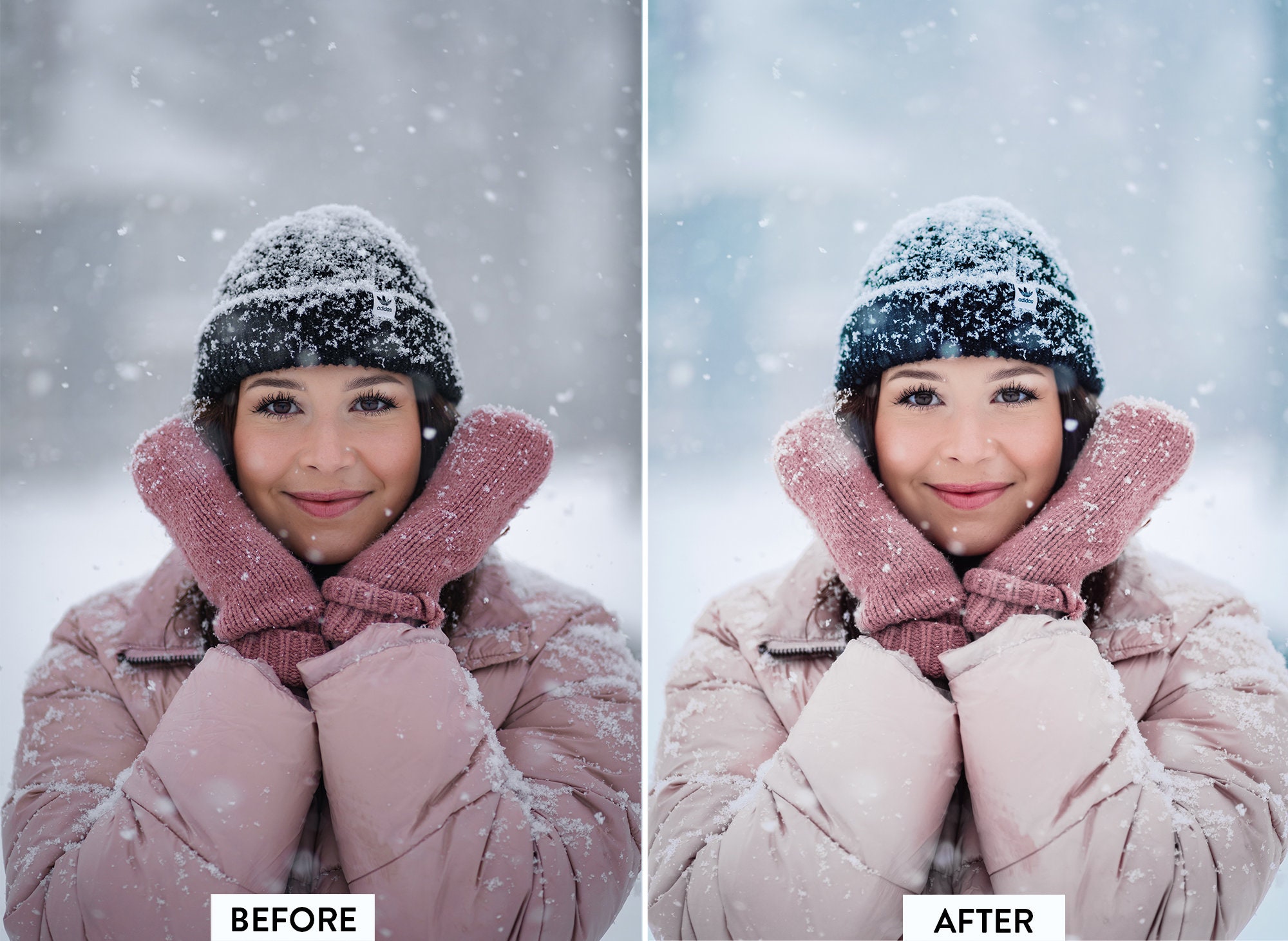 10 COLD WINTER Lightroom Mobile and Desktop Presets Clean | Etsy