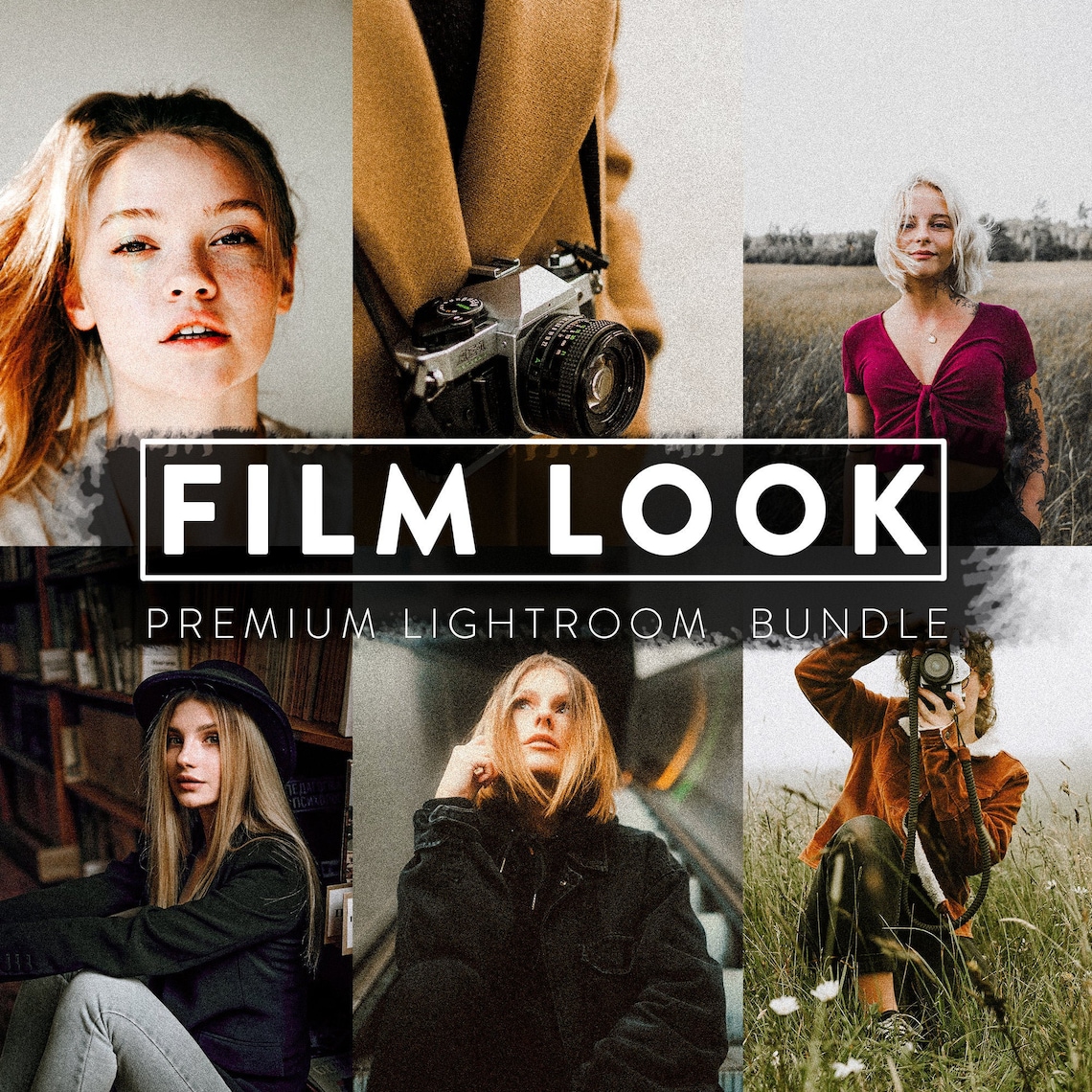 60 Film Look Lightroom Presets: Analog Retro Vintage Bundle (mobile ...