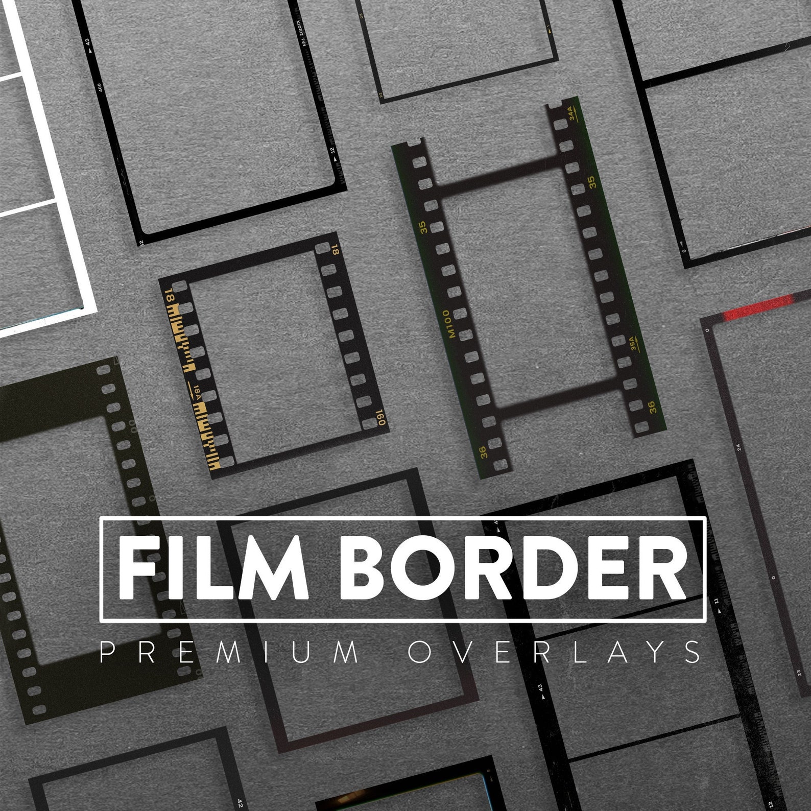 80 Film Frames Overlays: Kodak Borders, Film Strip (PNG) - Etsy