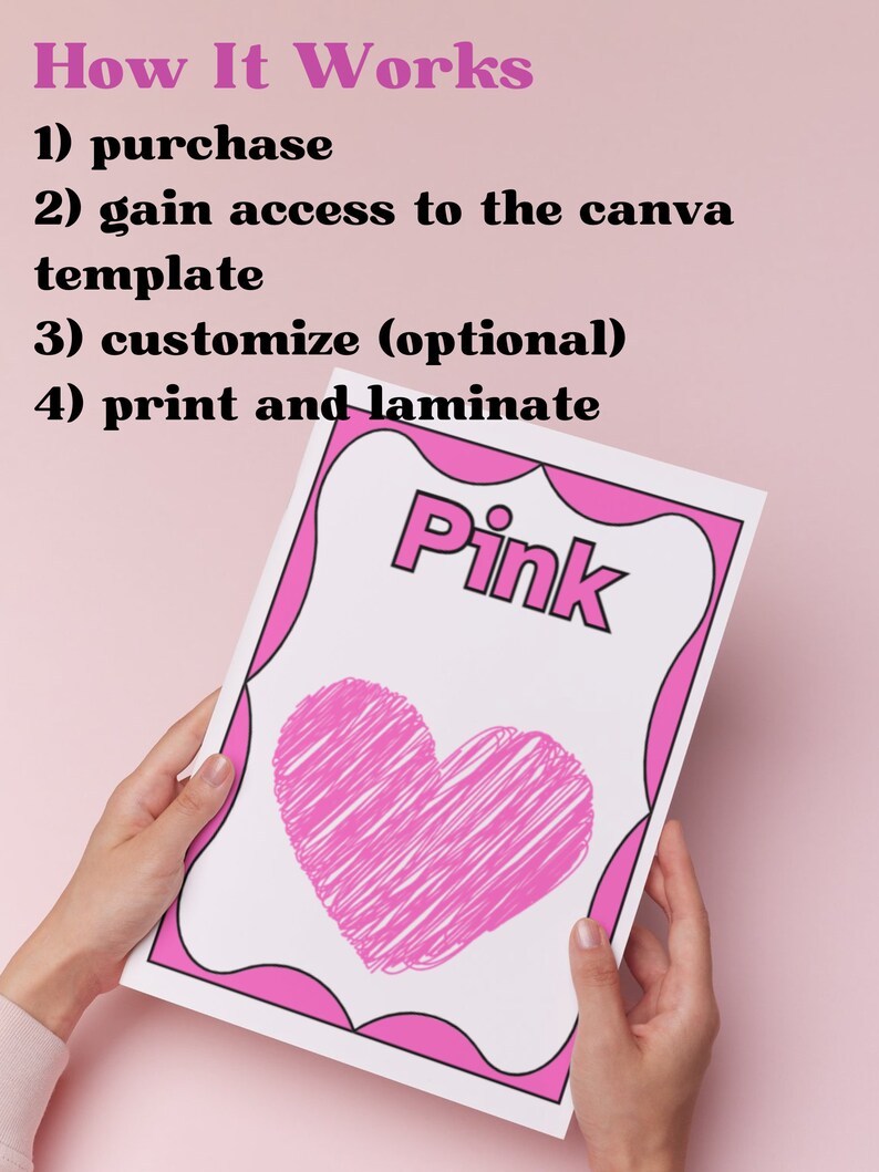 Editable Colors Posters Classroom Template - Etsy