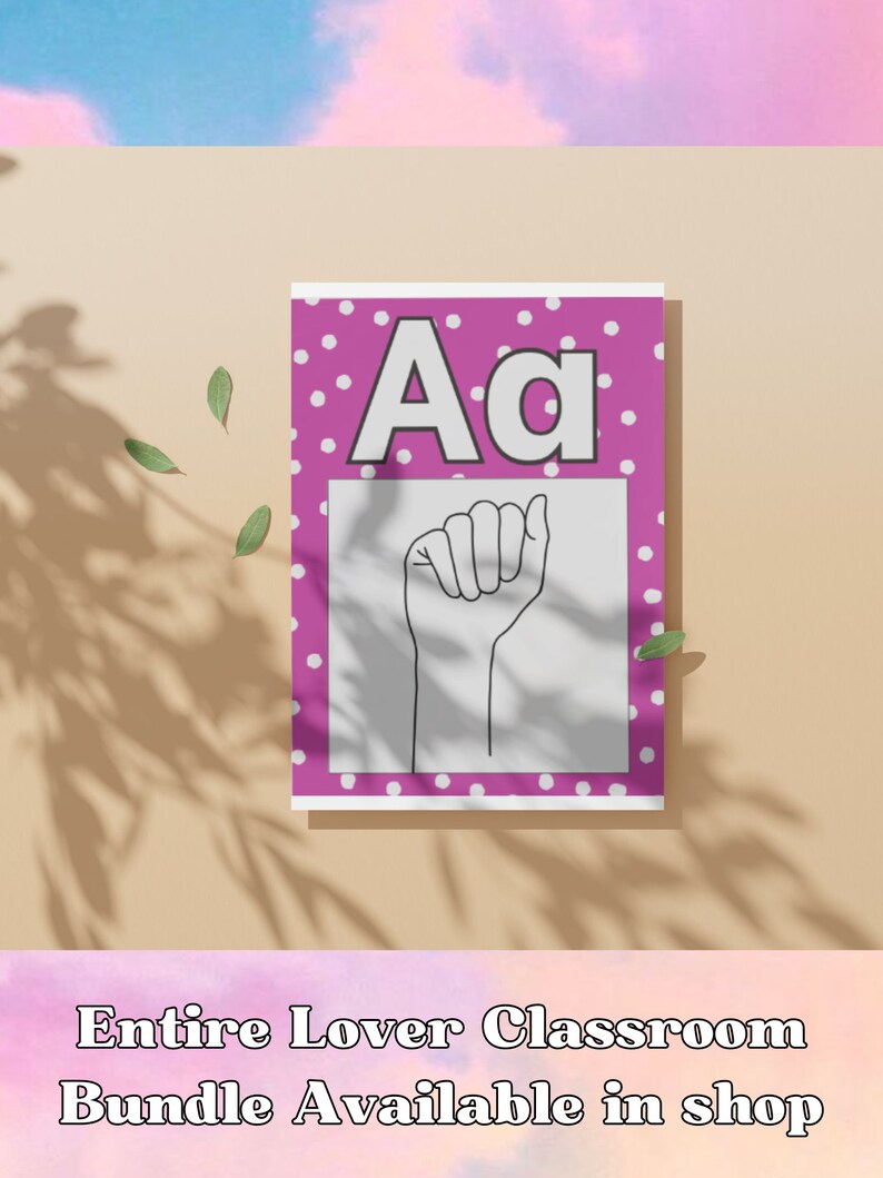 Swiftie Inspired Editable ASL Alphabet Template for Teachers taylor ...