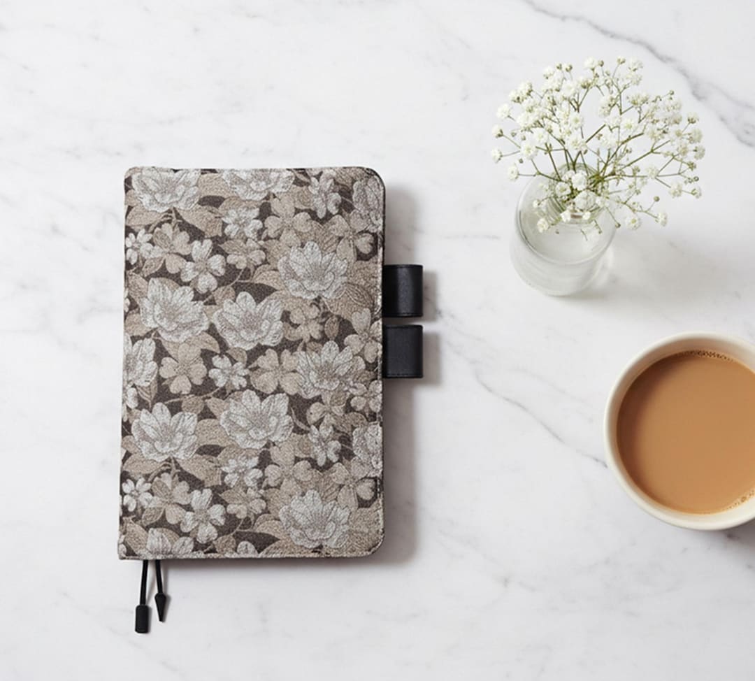 Flower Hobonichi Style Weeks A5 A6 Cover 2026 Refillable Notebook Cover ...