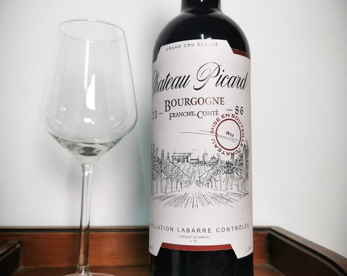 Chateau Picard Wine Label Design, Instant Download, ST Digital File - Etsy