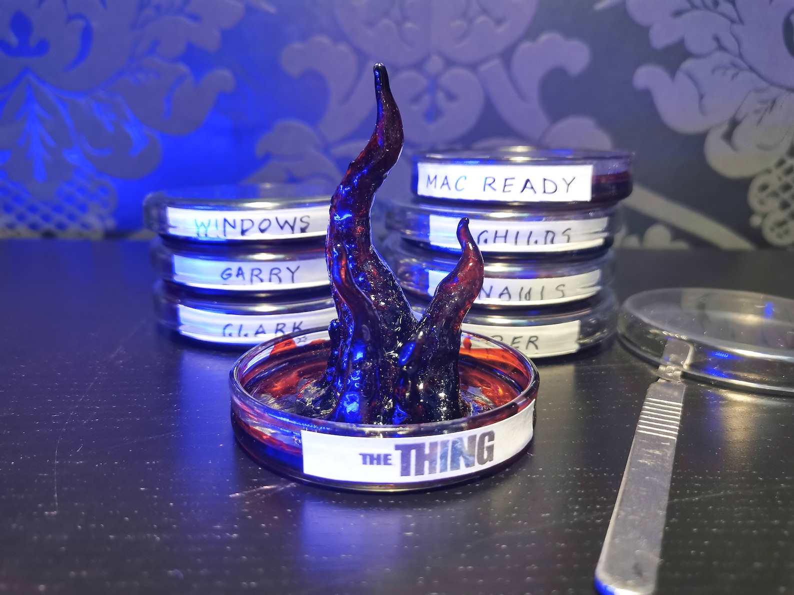 The Thing Blood Test Movie Replica Horror Decor Petri Dish - Etsy