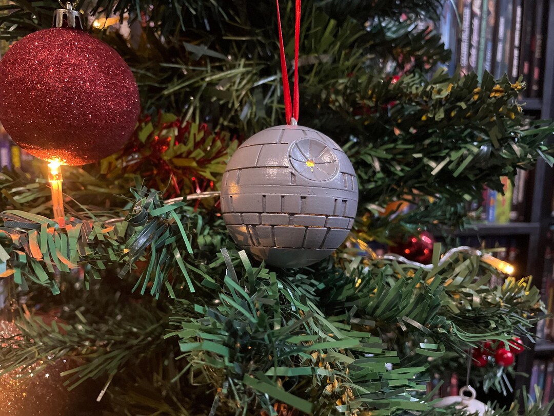 Death Star Christmas Ornament, Geek Home Decor, Galactic Gift Scifi ...