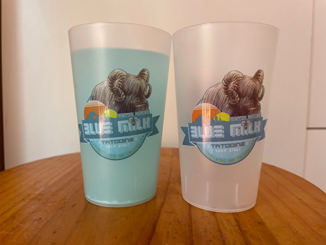 Blue Bantha Milk Glass for Parties Reusable Plastic Cup Party Supplies ...