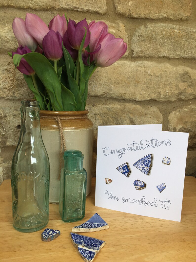 Greeting Card- Congratulations- You Smashed It! - Etsy