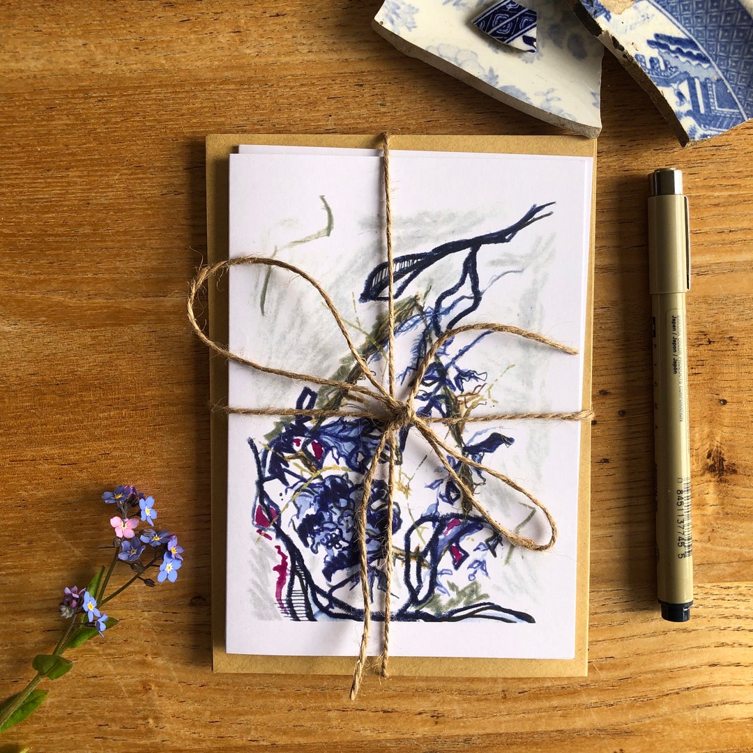 Abstract Mudlark Inspired Cards - Etsy