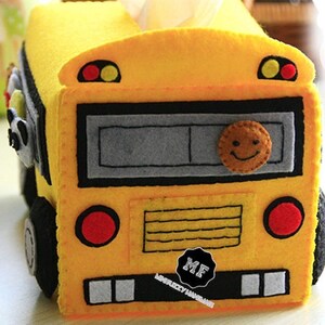 School Bus Tissue Box Cover DIY Kit - Etsy