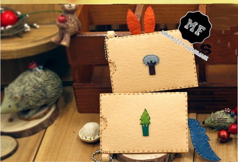 Wool Felt Card Holder DIY Kit - Etsy