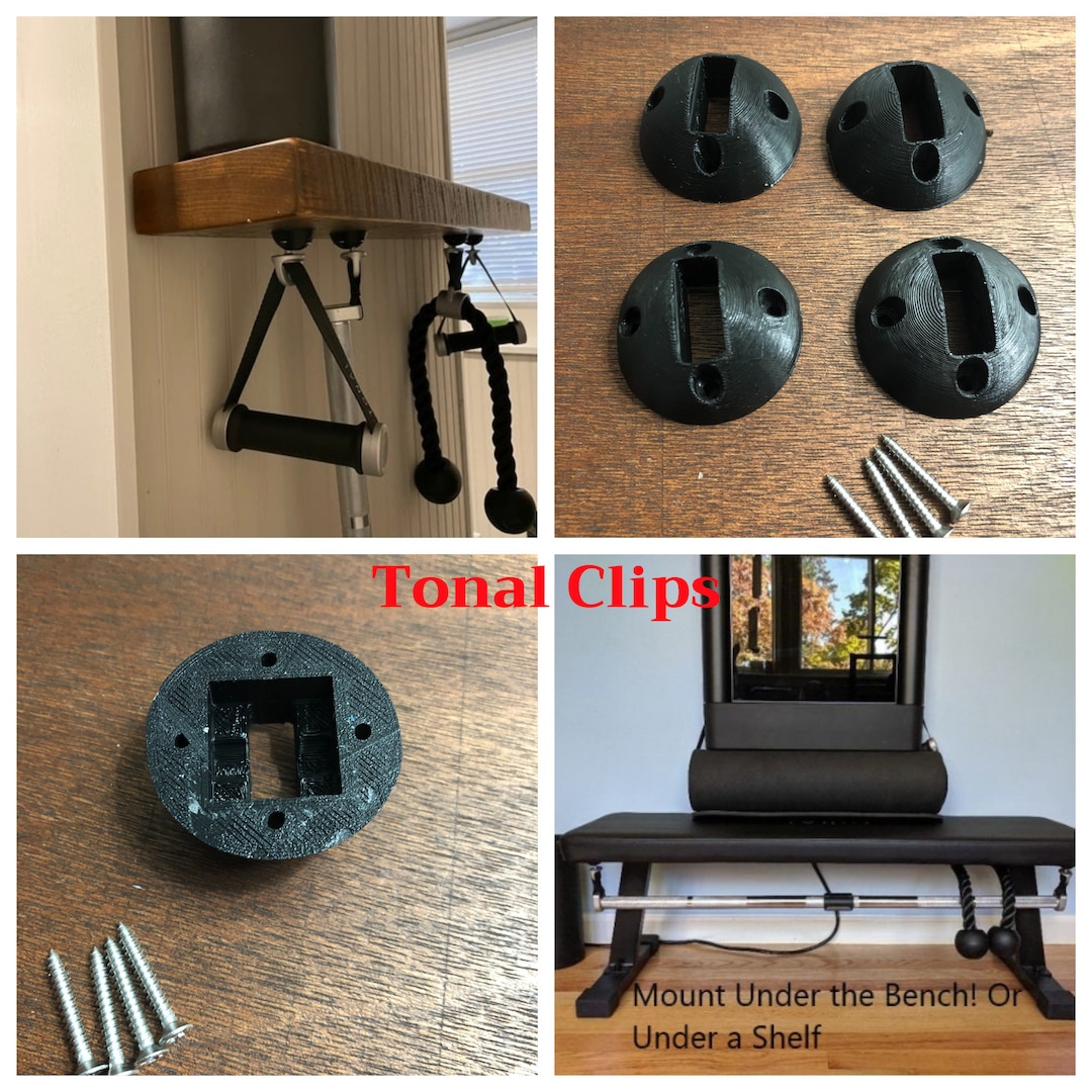 Tonal Clips/brackets/mounts for Shelf. 4 X Tonal Clips, With Wood ...