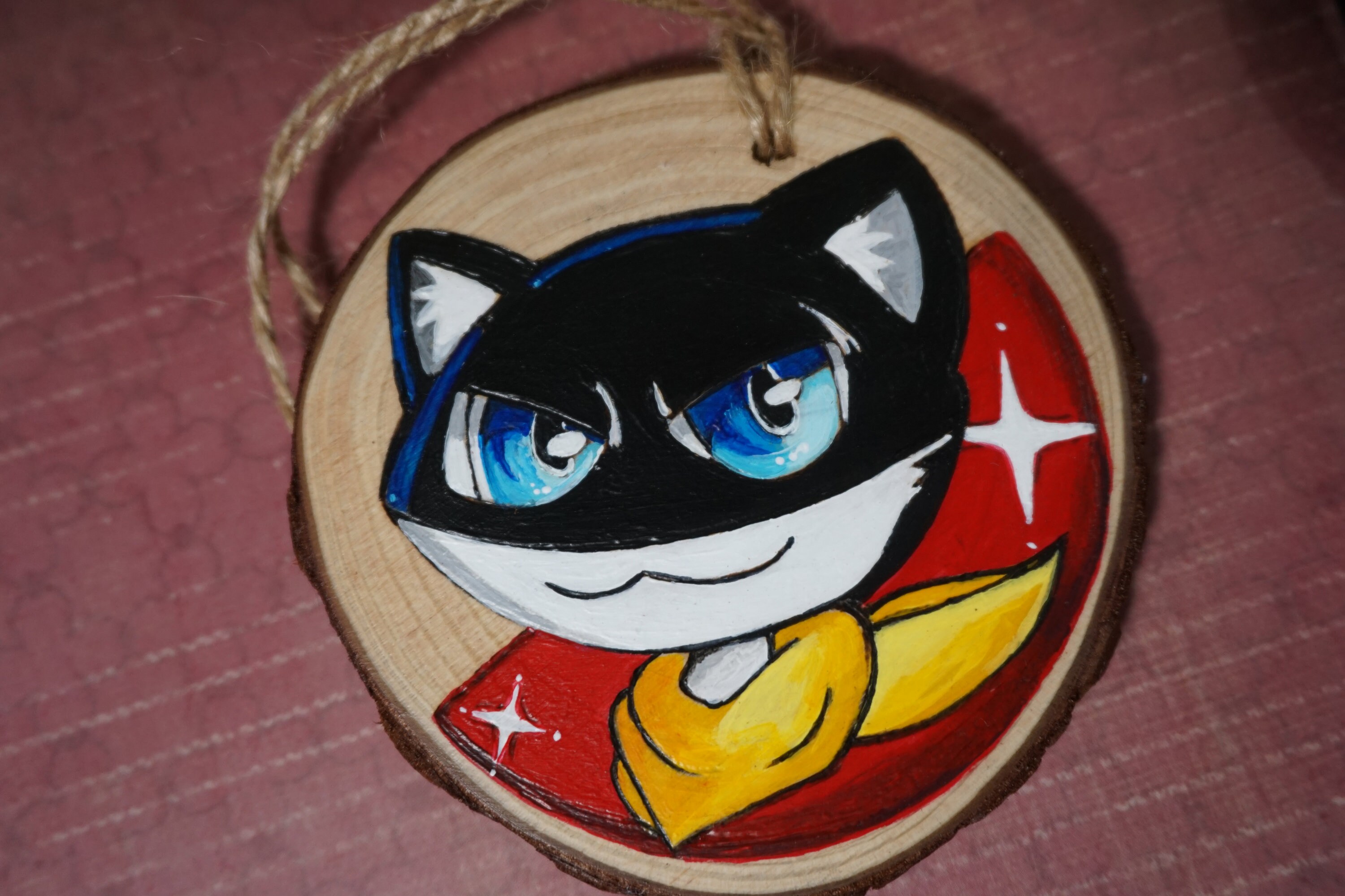 Persona 5 Morgana mona Wood Disc - Etsy