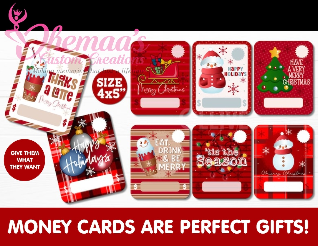 Christmas Money Card, Money Card Holders, Festive Money Holders ...