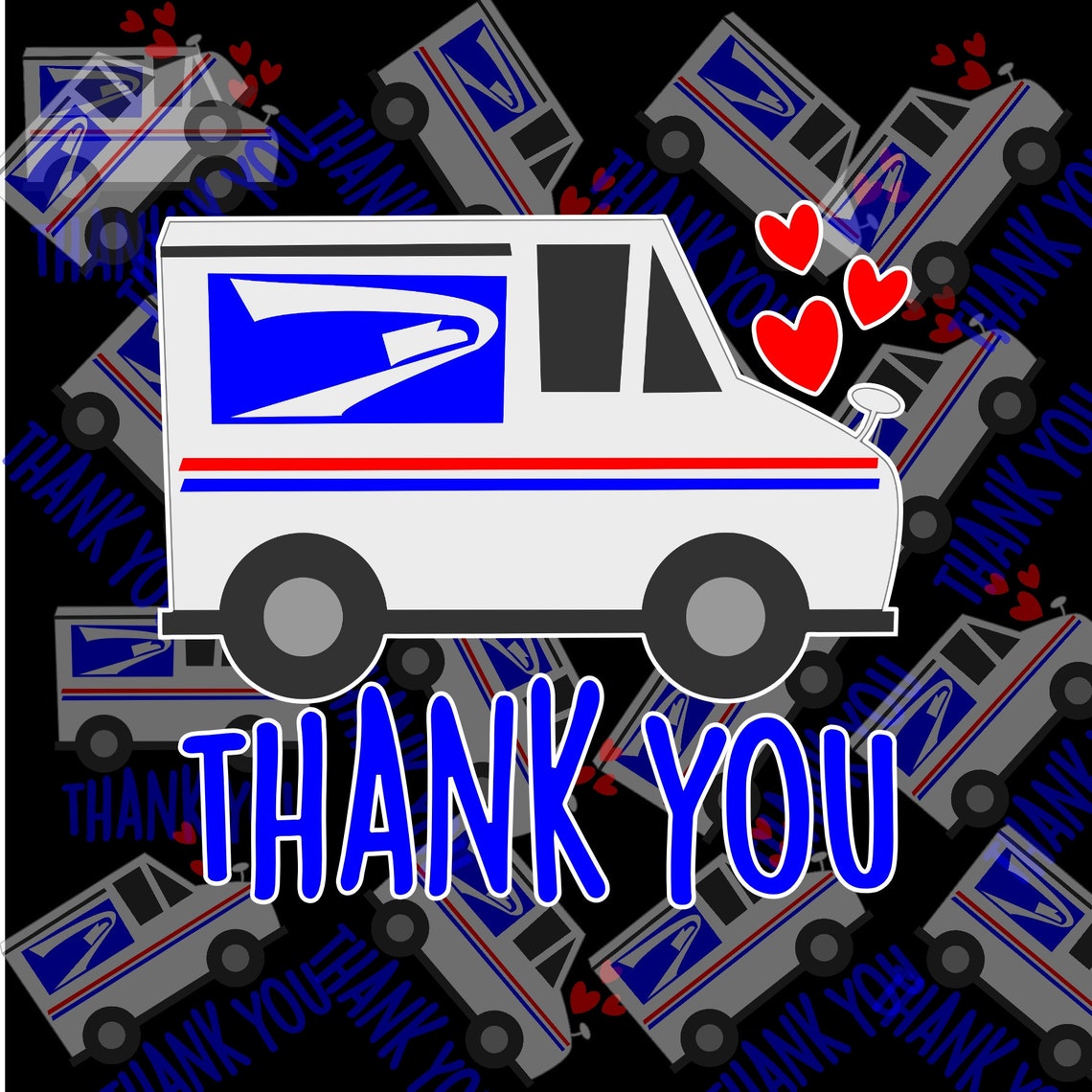 Thank You Postal Carrier Mail Carrier USPS Sticker Decal - Etsy