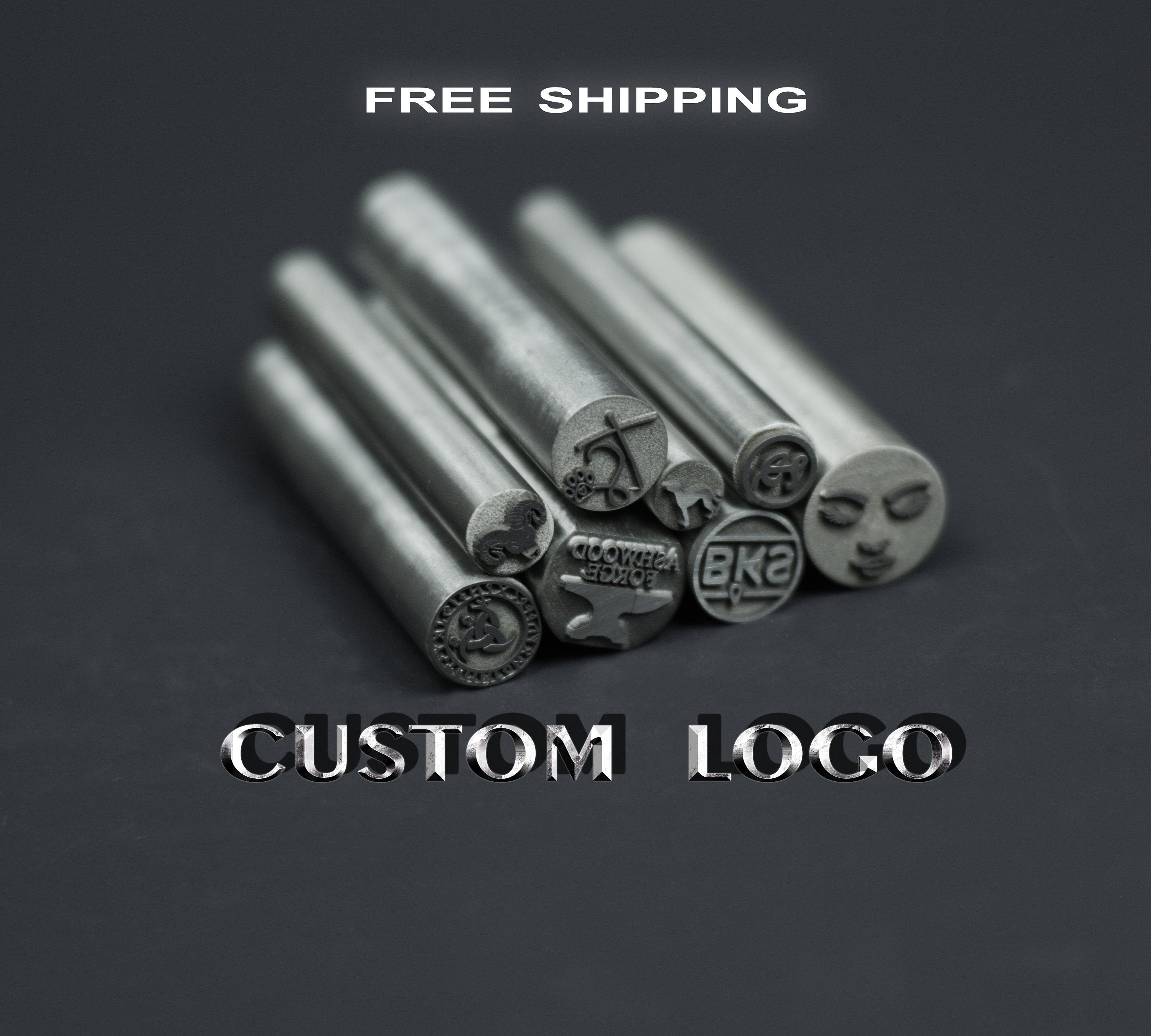 CUSTOM LOGO STAMP Metal Hard Press Jewelry Punch Customized | Etsy