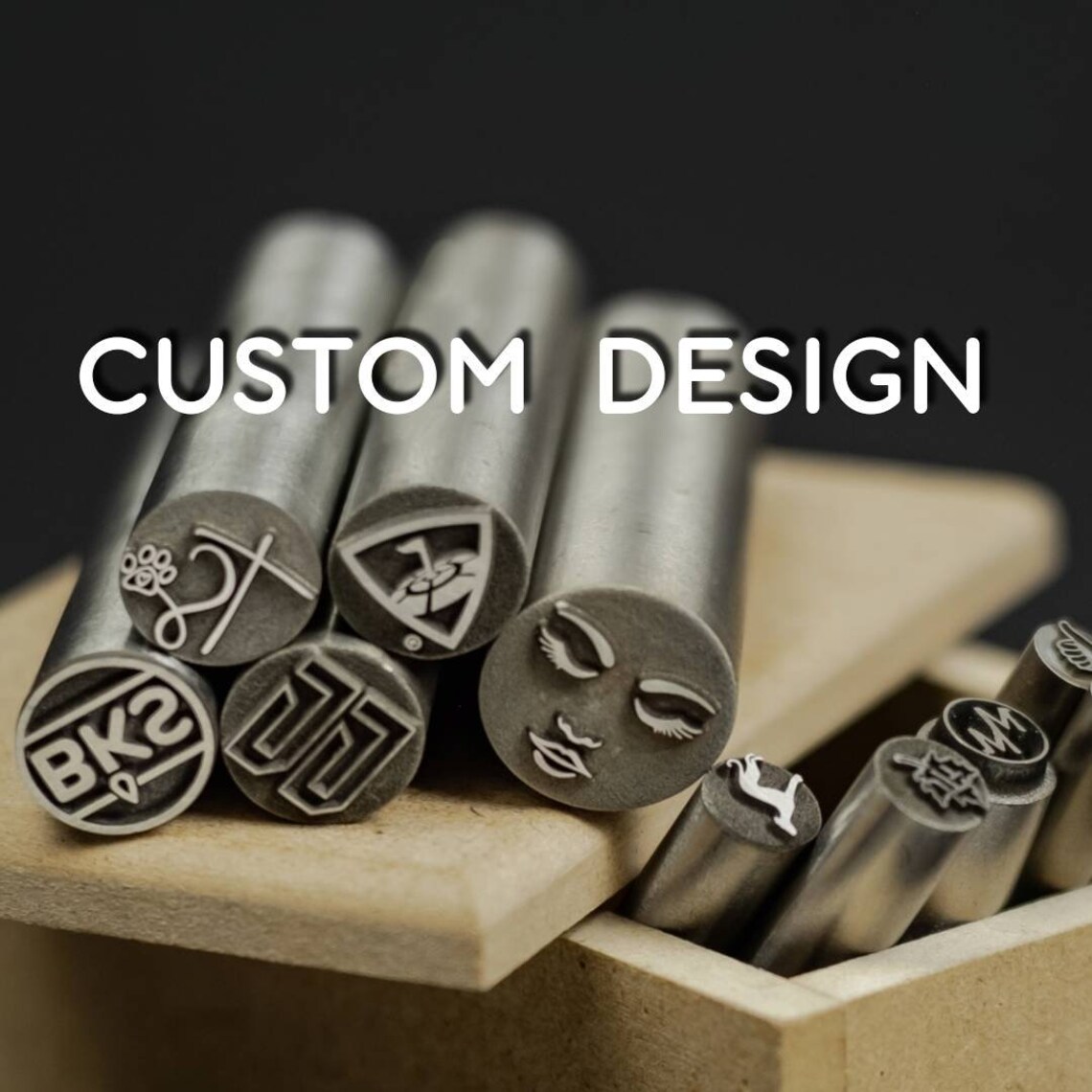 Custom Logo Stamps for Press Metal Jewelry Stamping Punch - Etsy